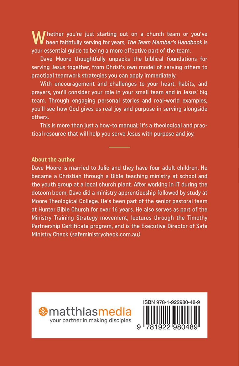 The Team Member's Handbook – matthiasmedia.com.au